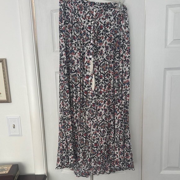 Cynthia Rowley | Skirts | Cynthia Rowley Floral Aline Skirt Red Blue ...